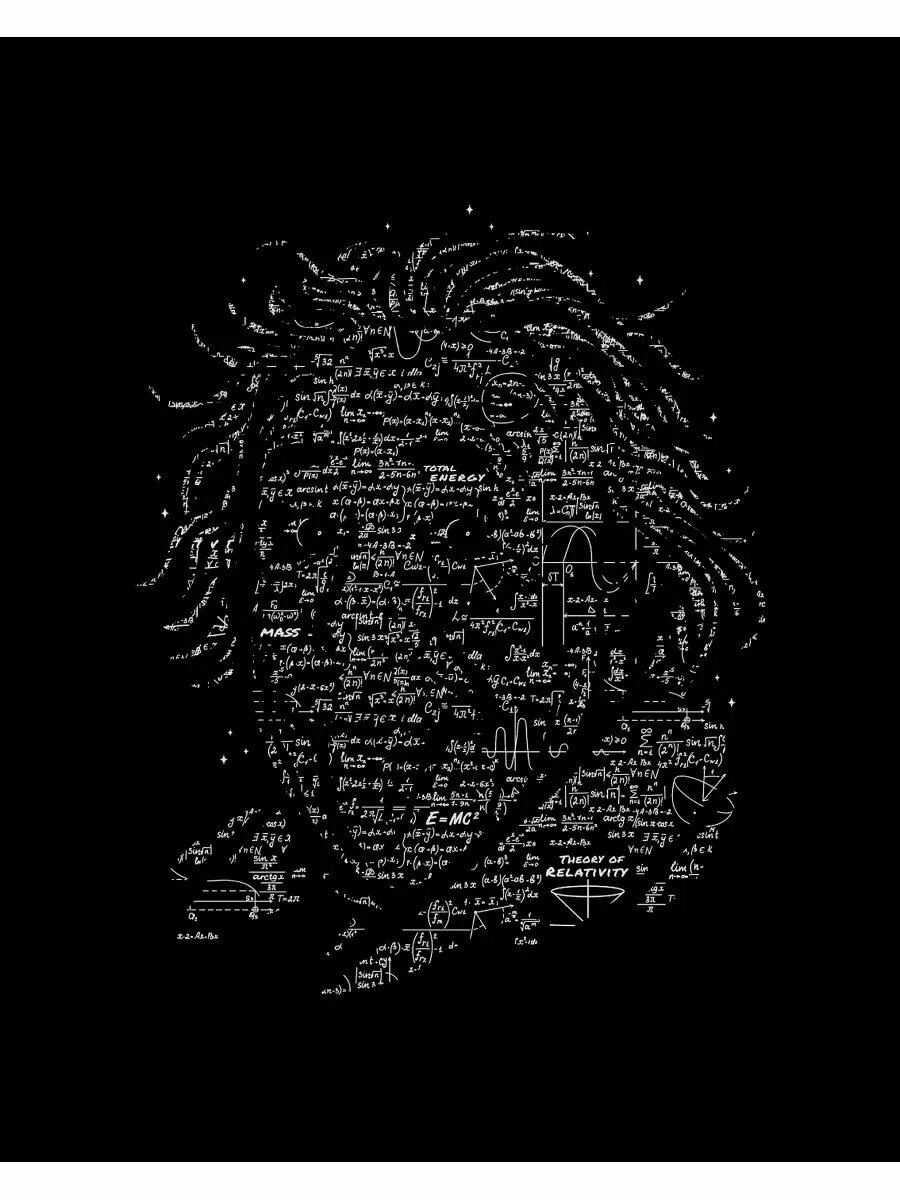 Постер Эйнштейн/физик/гений/учёный, 30 x 40 см, материал бумага, без рамы — фото 1
