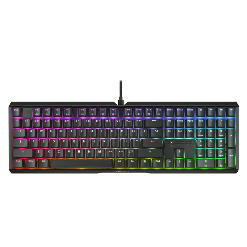 Механическая клавиатура унисекс CHERRY MX3.1 проводная RGB с алюминиевым корпусом, 108 клавиш, для игр и офиса