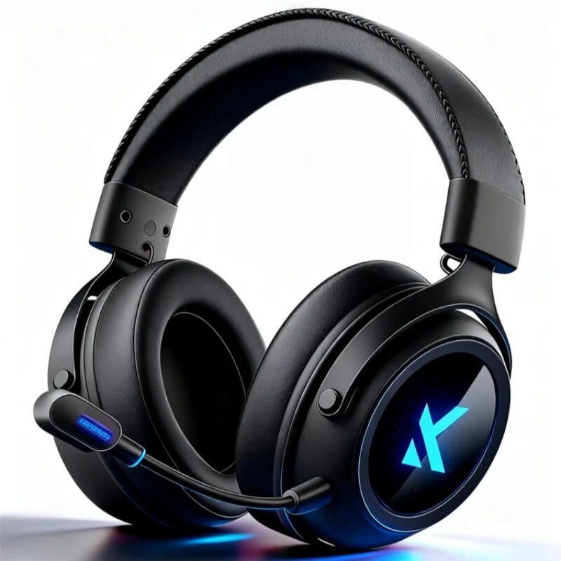 MCHOSE X9 беспроводные игровые наушники Темно-синий, X9-Black