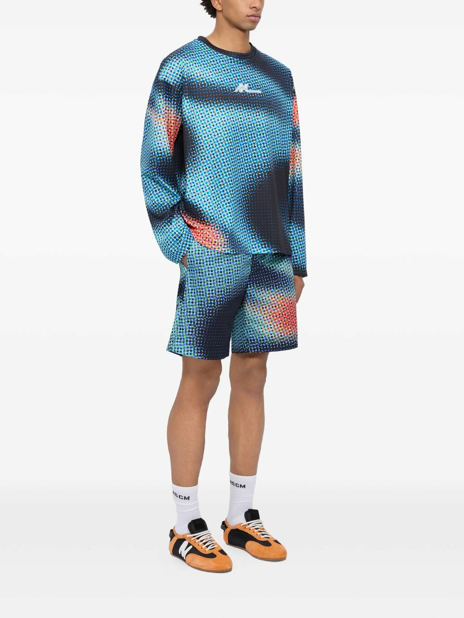 Шорты MSGM, размер 54, синий — фото 1