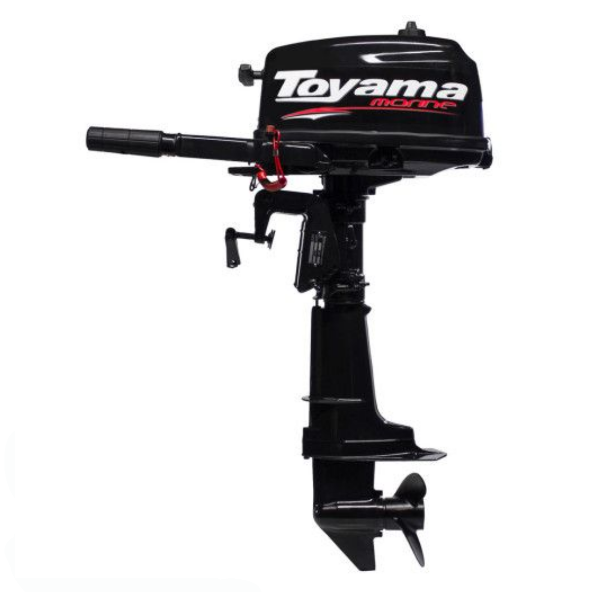 Лодочный мотор TOYAMA T5BMS, черный, двуххтактный, бензиновый, 5 л. с