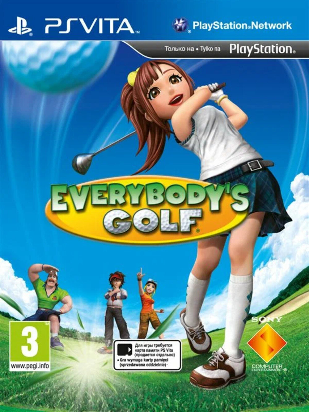 Игра для PS Vita: Everybody's Golf (русская документация) (PS Vita) Лицензионный картридж
