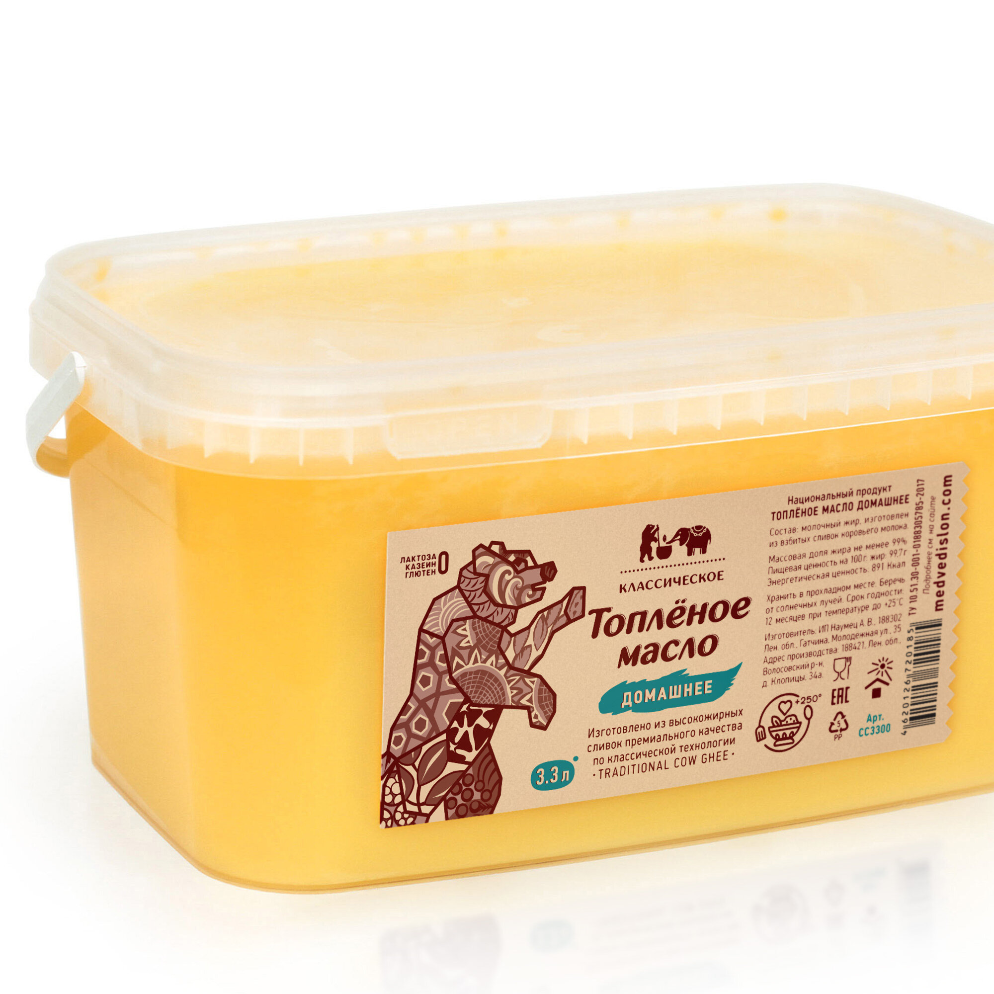 Медведь & Слон масло домашнее, 3 кг