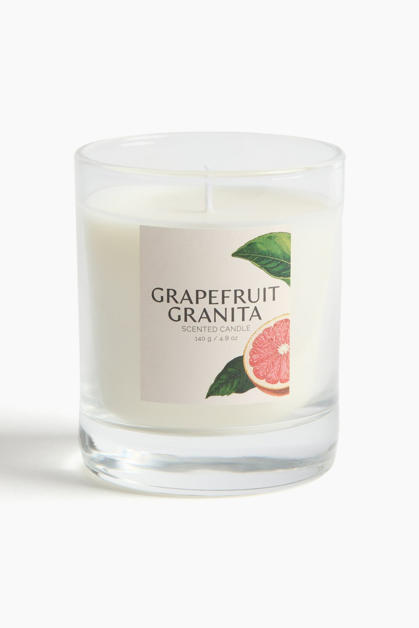 Ароматическая свеча в стеклянном контейнере H&M Запах Grapefruit Granita 8,5х7 см