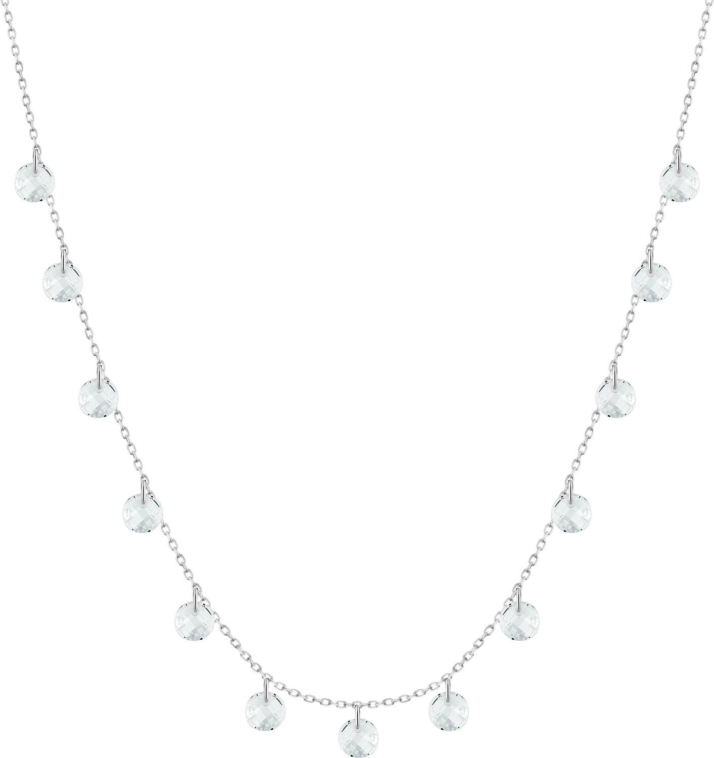Колье, серебро, 925 проба, родирование, фианит