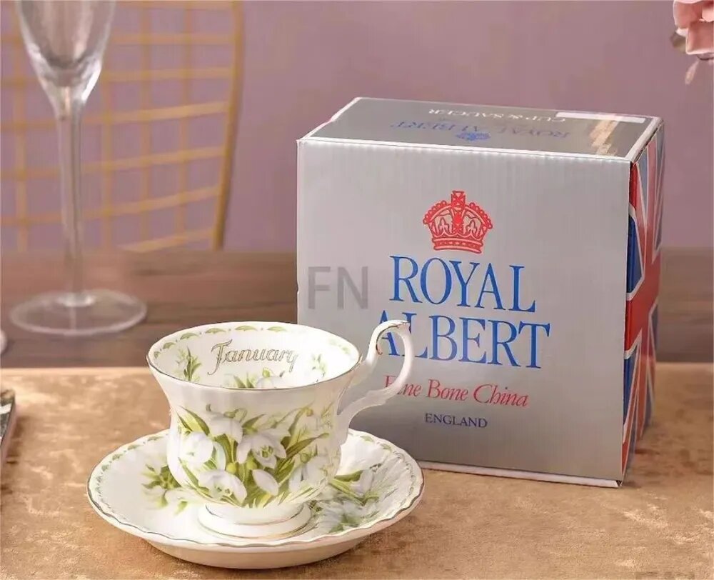 Royal Albert Кружка "Январский снежный лотос", 220 мл, 2 шт