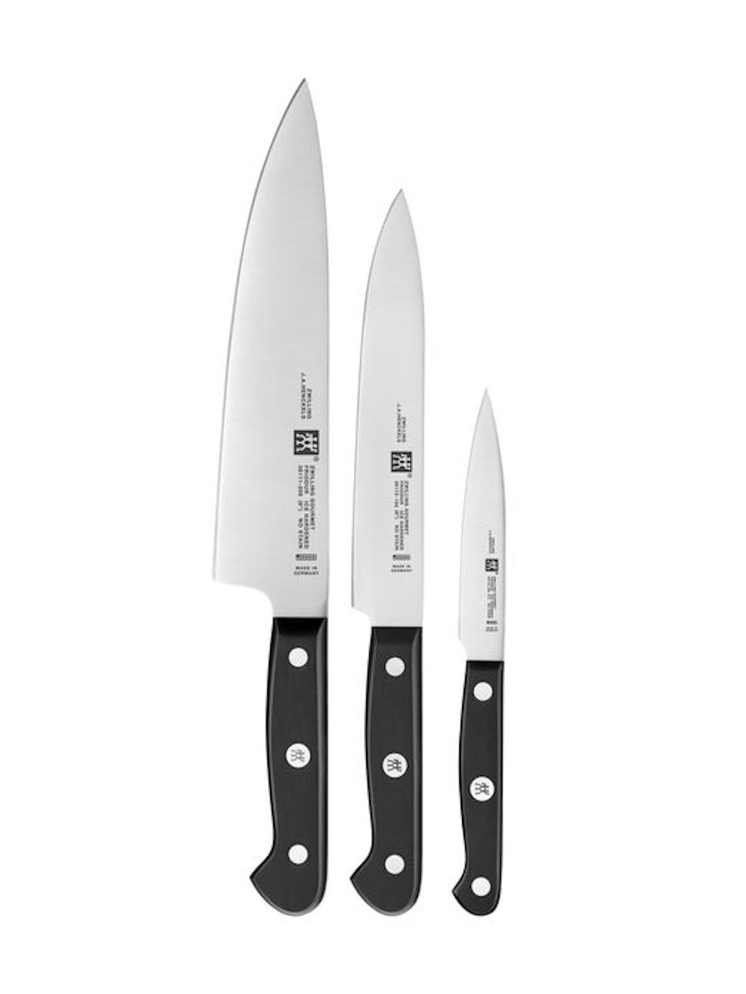 Набор ножей ZWILLING "Gourmet", нержавеющая сталь, пластик, 3 ножа
