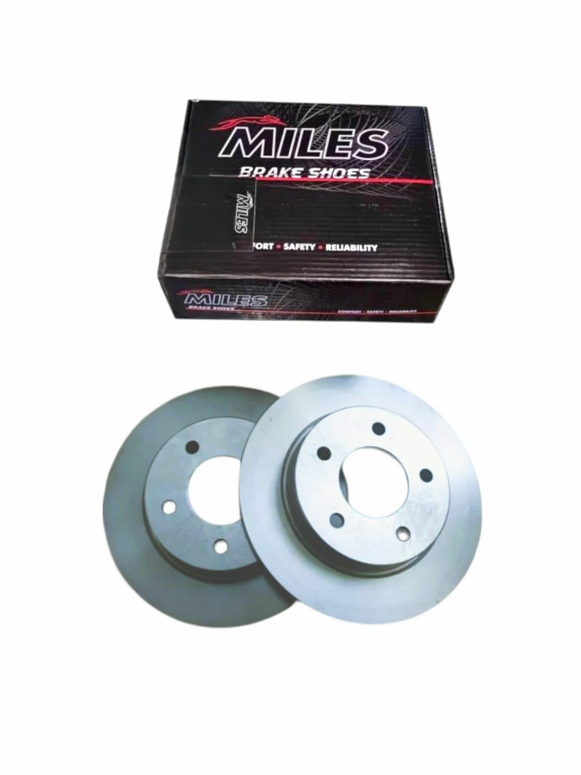 Диски тормозные задние Мазда 3 1.4-2.0 03- (Mazda 3) D264.8 мм. комплект 2 шт. MILES