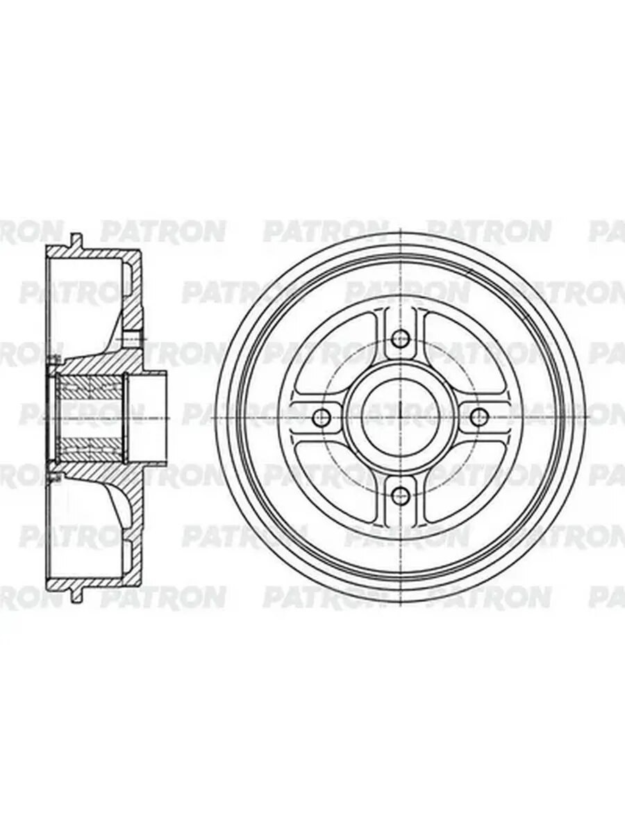 Барабан тормозной RENAULT LADA LOGAN / SANDERO / X-RAY / VES