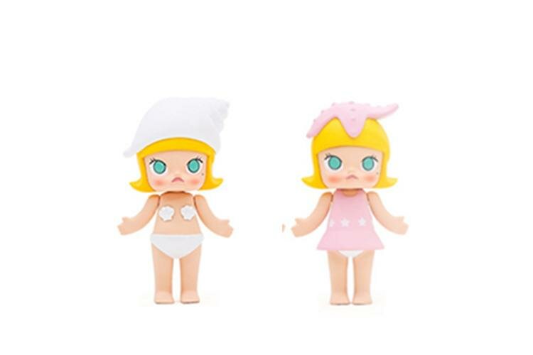 POP MART Унисекс Molly Ocean Collection Mystery Boxes, Confirmed-Snail+Starfish (Open)