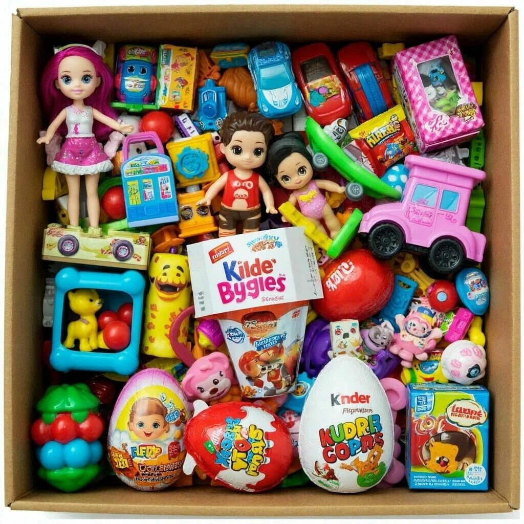 Подарочная коробка с игрушками для детей