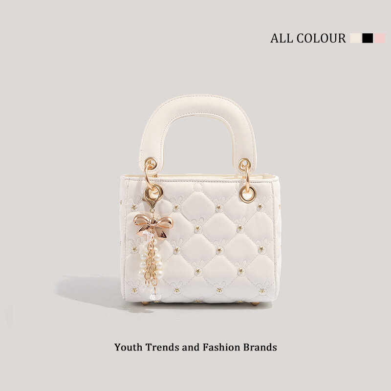 Сумка CHARHP&KEJNT Lady Dior для женщин, универсальная сумка на плечо и через плечо, стильная и элегантная сумочка.