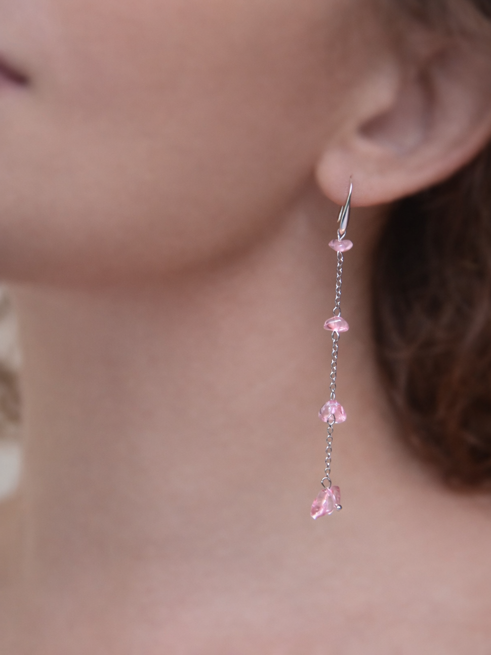 Серьги Koshika, халцедон