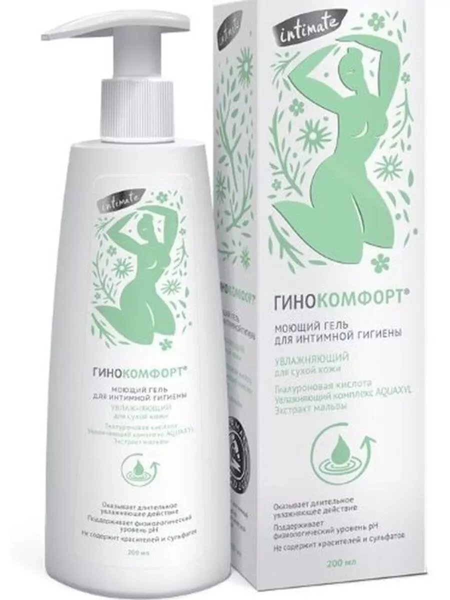 Гель моющий для интимной гигиены увлажняющий 200мл-1 шт