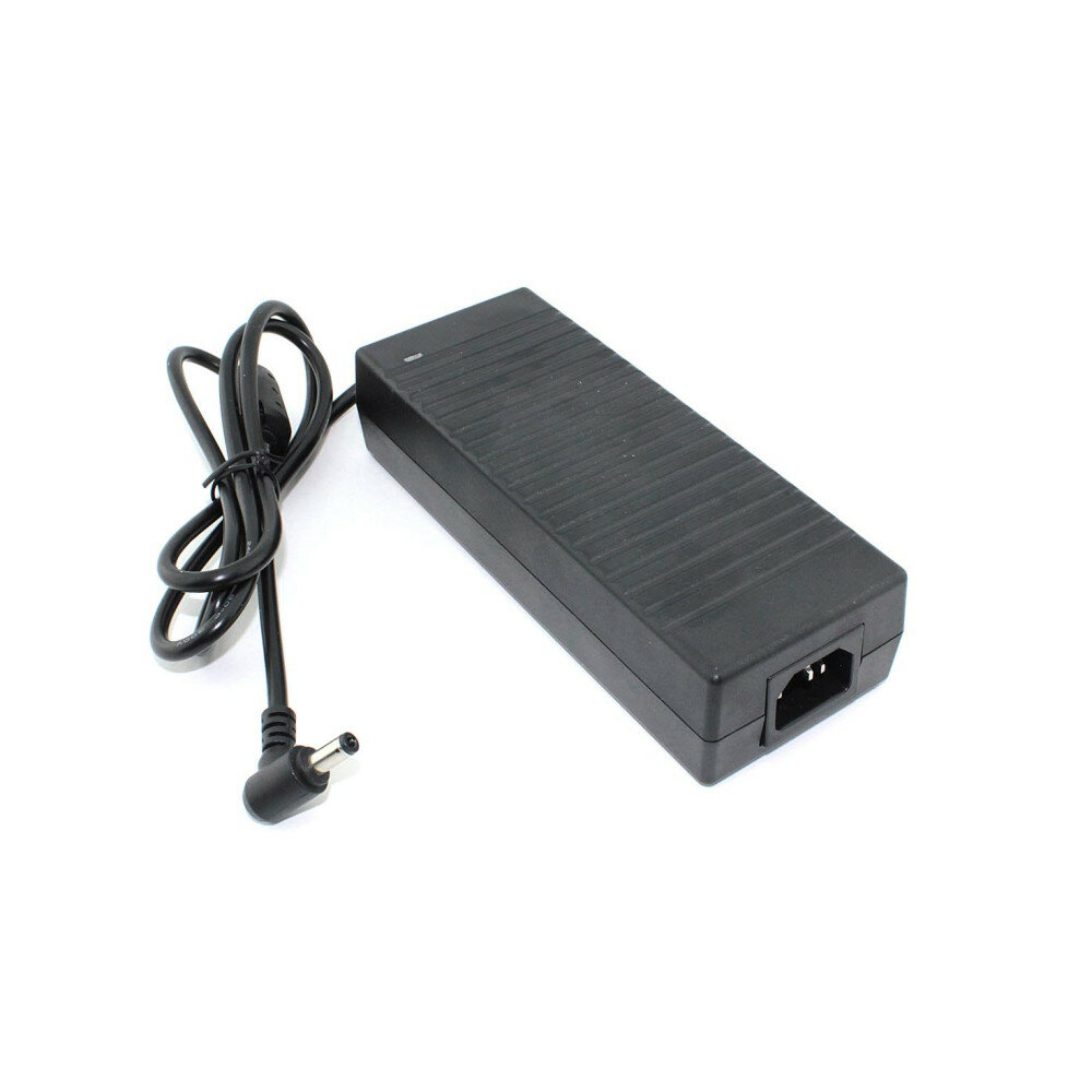 Блок питания для монитора и телевизора LCD 12V 10A 120W 5.5x2.5mm угловой (1205525) черный, OEM