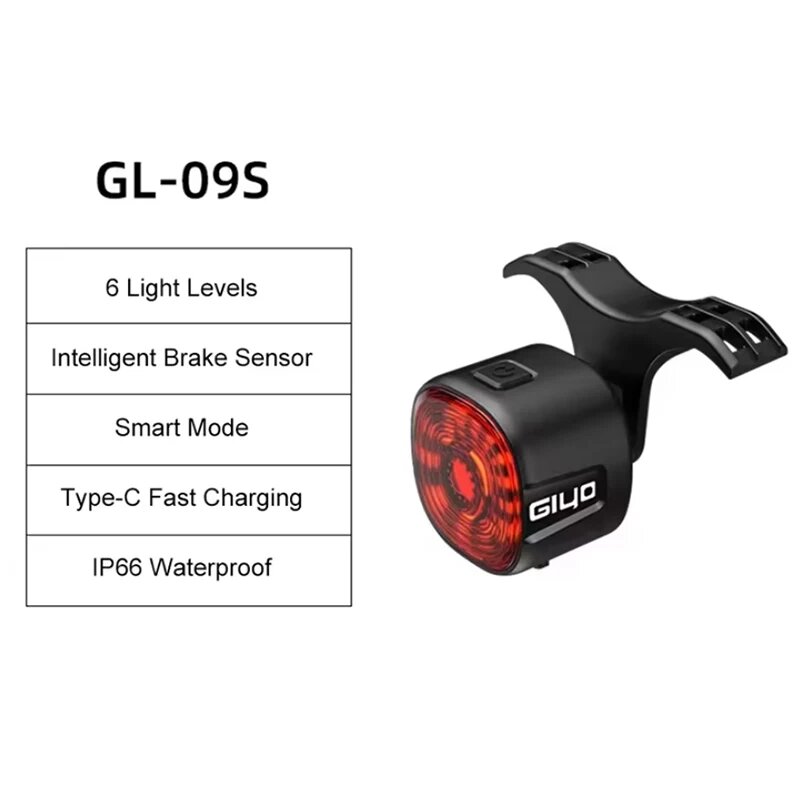 GIYO велосипедный задний фонарь IP66 GL09S smart