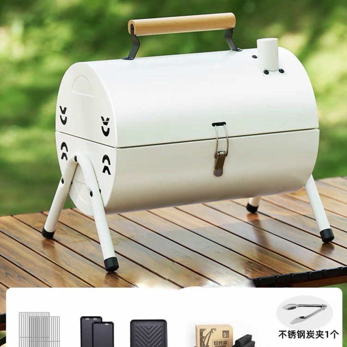 Дровяная печь-камин, небольшая бытовая угольная печь, утолщённый портативный гриль для барбекю в помещении, печь для барбекю на открытом воздухе для кемпинга.