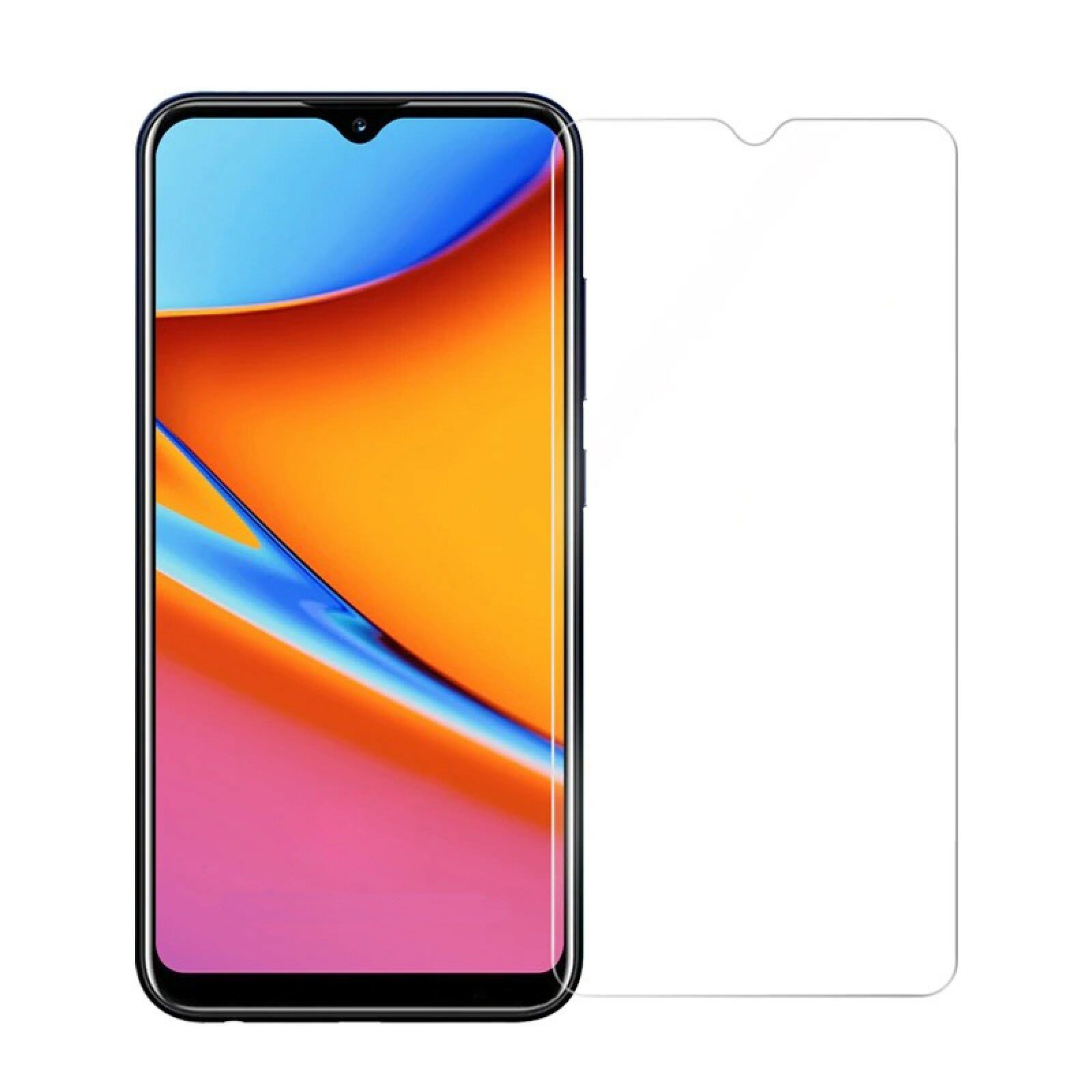 Защитное противоударное стекло MyPads для LG W30 с олеофобным покрытием