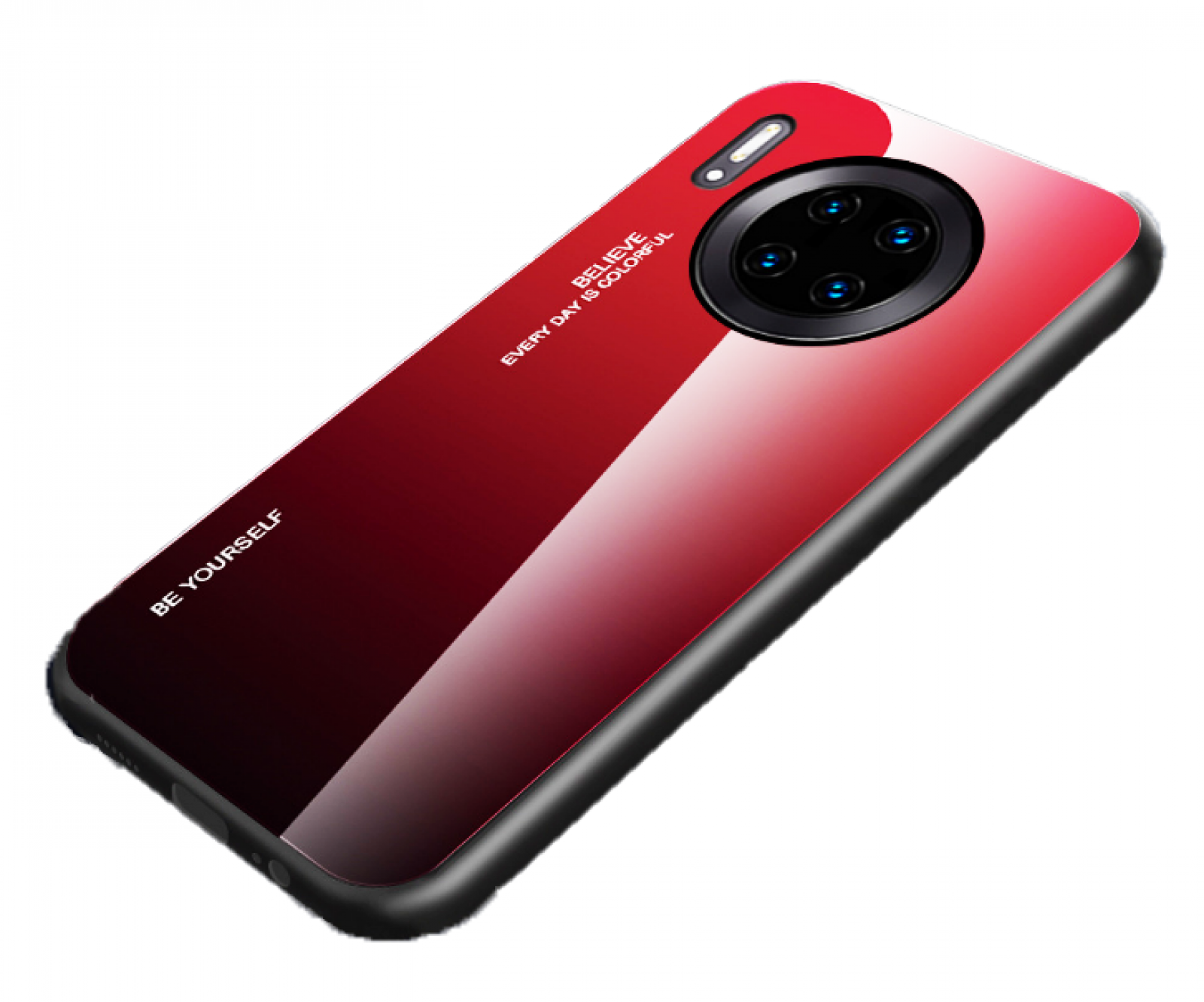 Силиконовый чехол-бампер MyPads с закаленным стеклом для Huawei Nova 8i и Honor 50 Lite градиент