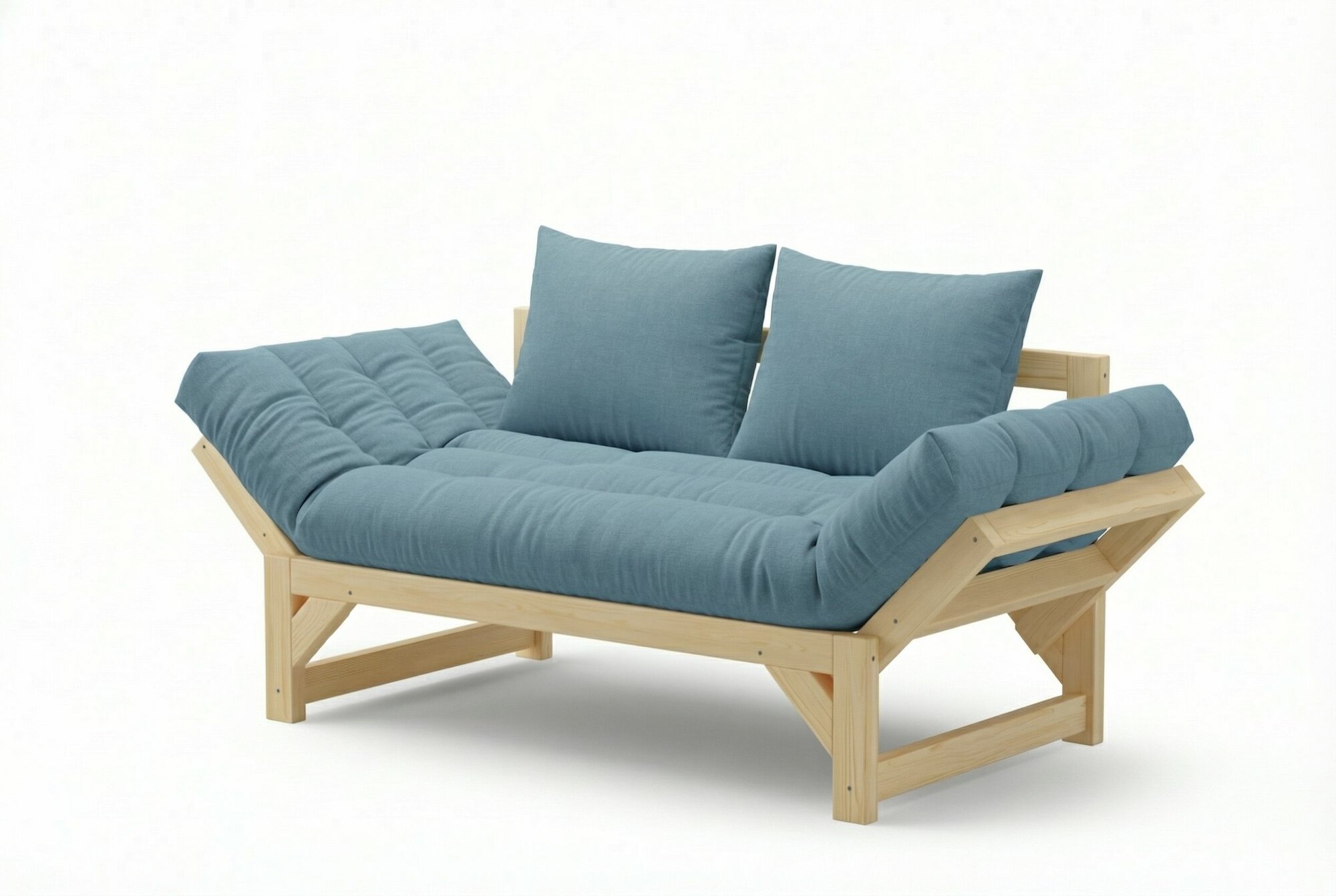 Диван-кровать раскладной Salotti ЕВРОПА-2 рогожка Savana Plus Blue синий