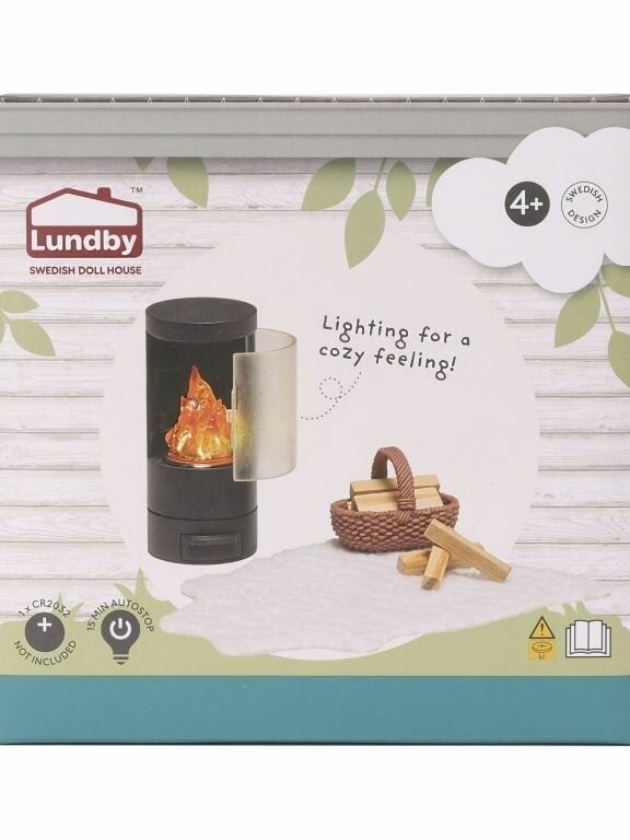 Сюжетно-ролевые игрушки Lundby - Каминный набор для кукольного домика - 60-6057-00