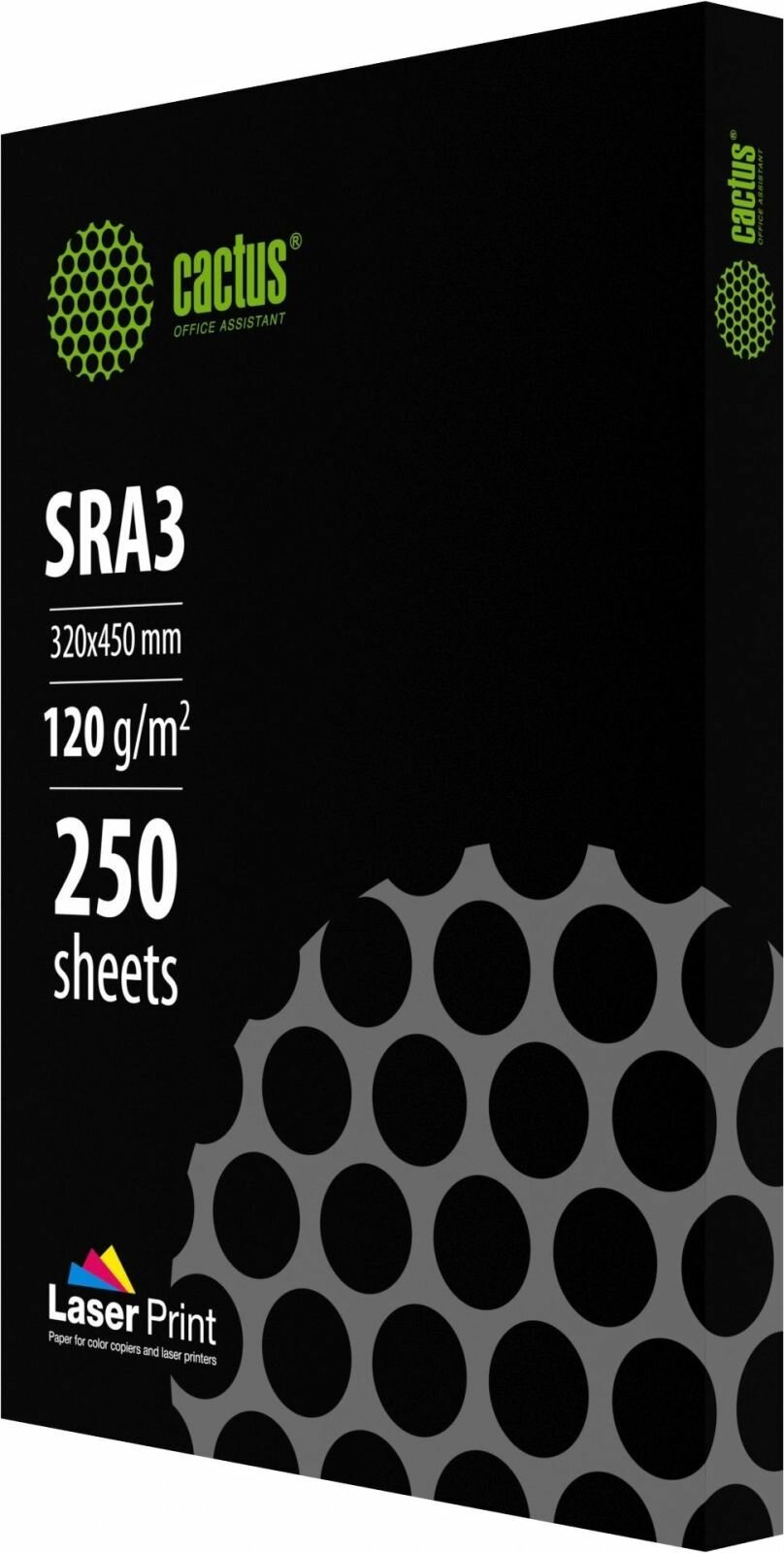 Бумага CACTUS SRA3 марка A 120 г/м2, 250 л, белый CIE170 % для лазерной печати (CS-LPSRA3120250)