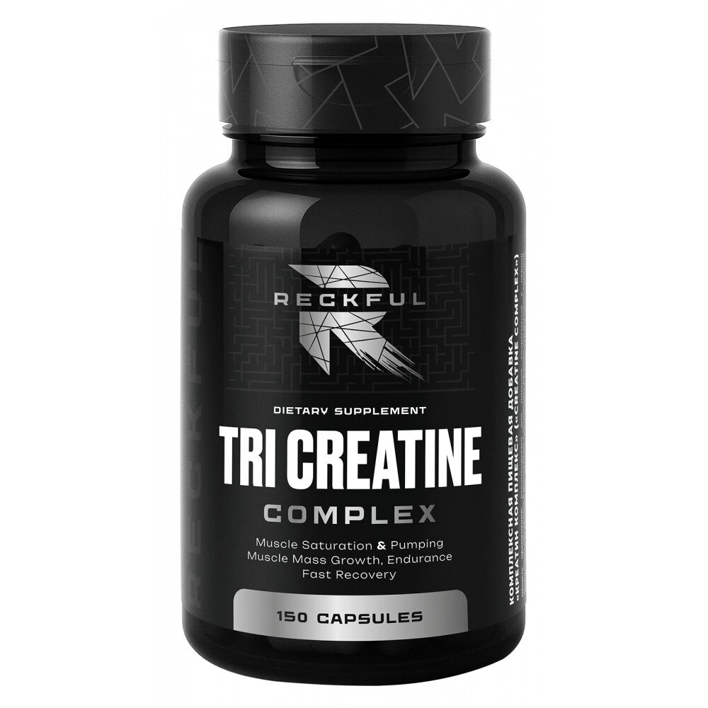 Креатин Reckful Tri-Creatine Complex, 150 капсул