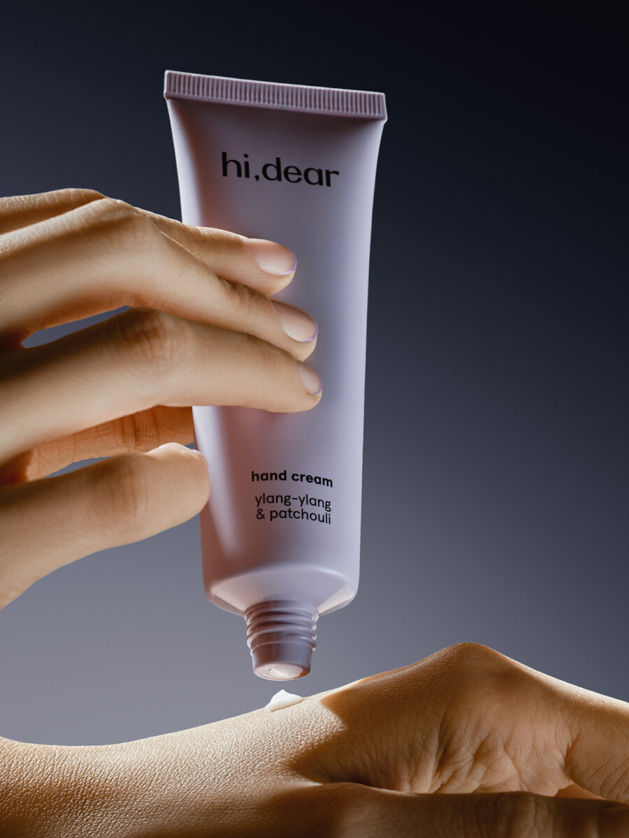 Парфюмированный крем для рук hi, dear Иланг-иланг и пачули 50мл