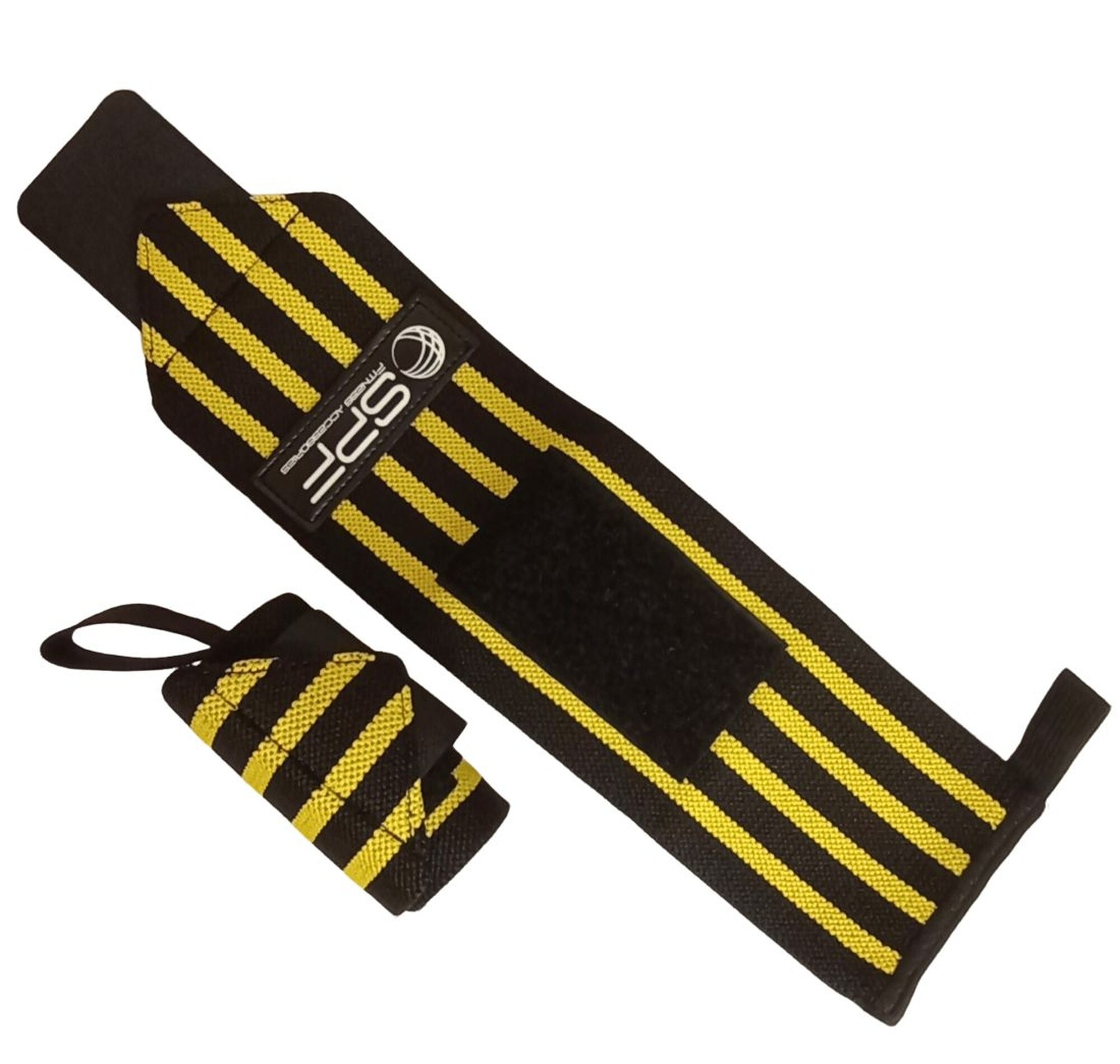Бинты кистевые SPF Fitness Accessories SPF45-Yellow, для тяжелой атлетики, 45см, 2шт