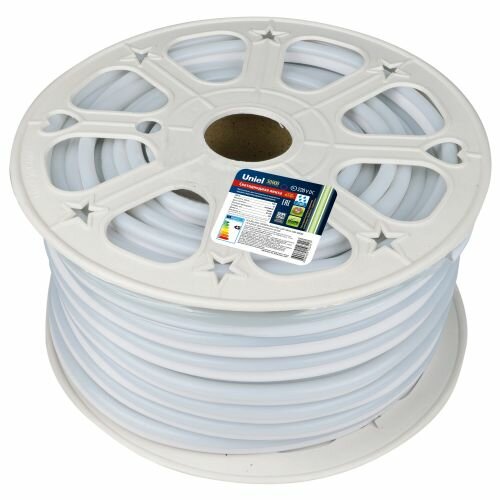 Гибкий неон Uniel NEON ULS-N21-2835-120LED/m-8mm-IP67-220V-8W/m-50M-GREEN
