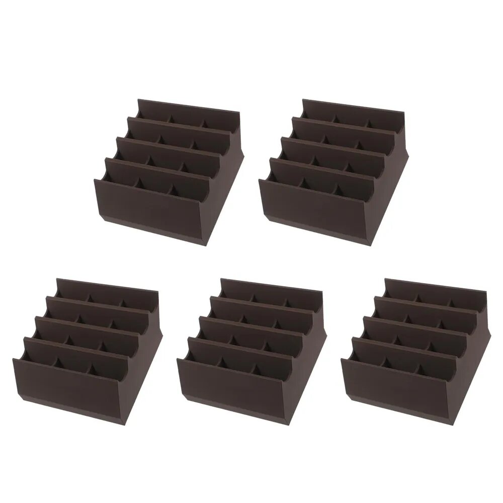 Держатель для лезвий с 12 ячейками коричневого цвета