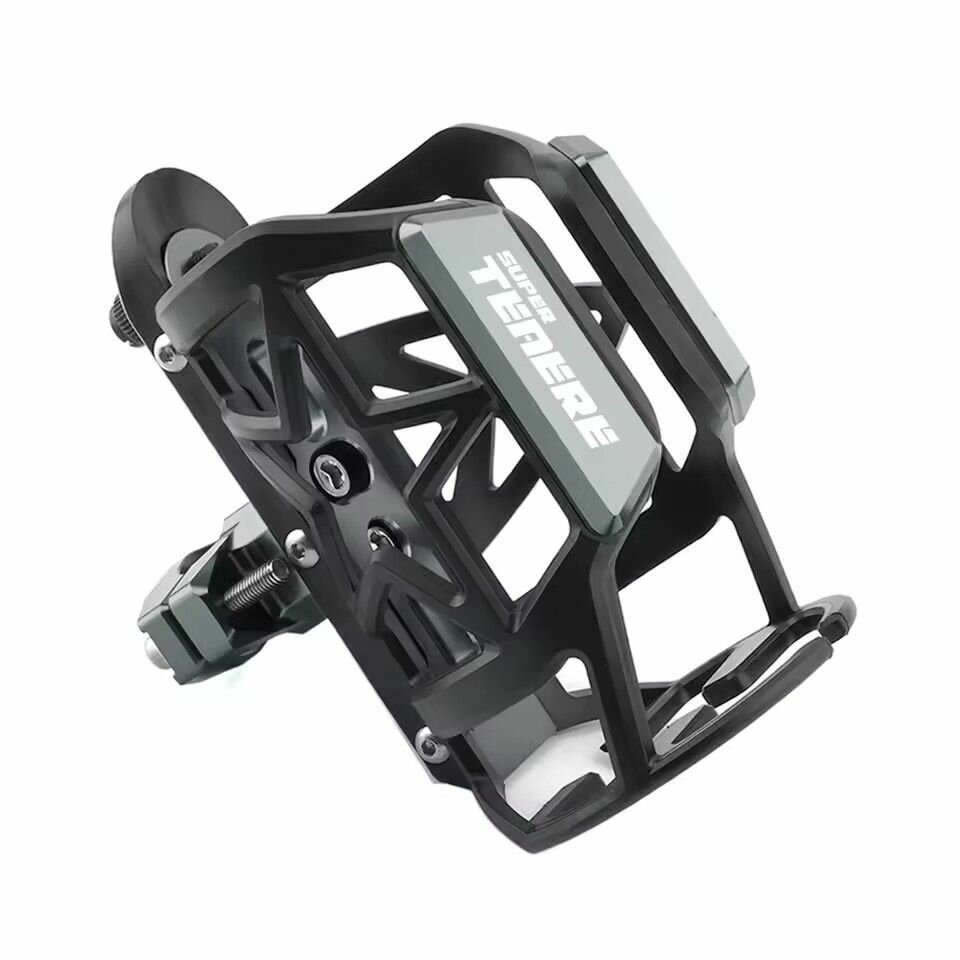Держатель для напитков на мотоцикл Yamaha Super Tenere / Tenere 1200 (XT1200Z, XR1200ZE), алюминиевый поворотный, подходит для большинства