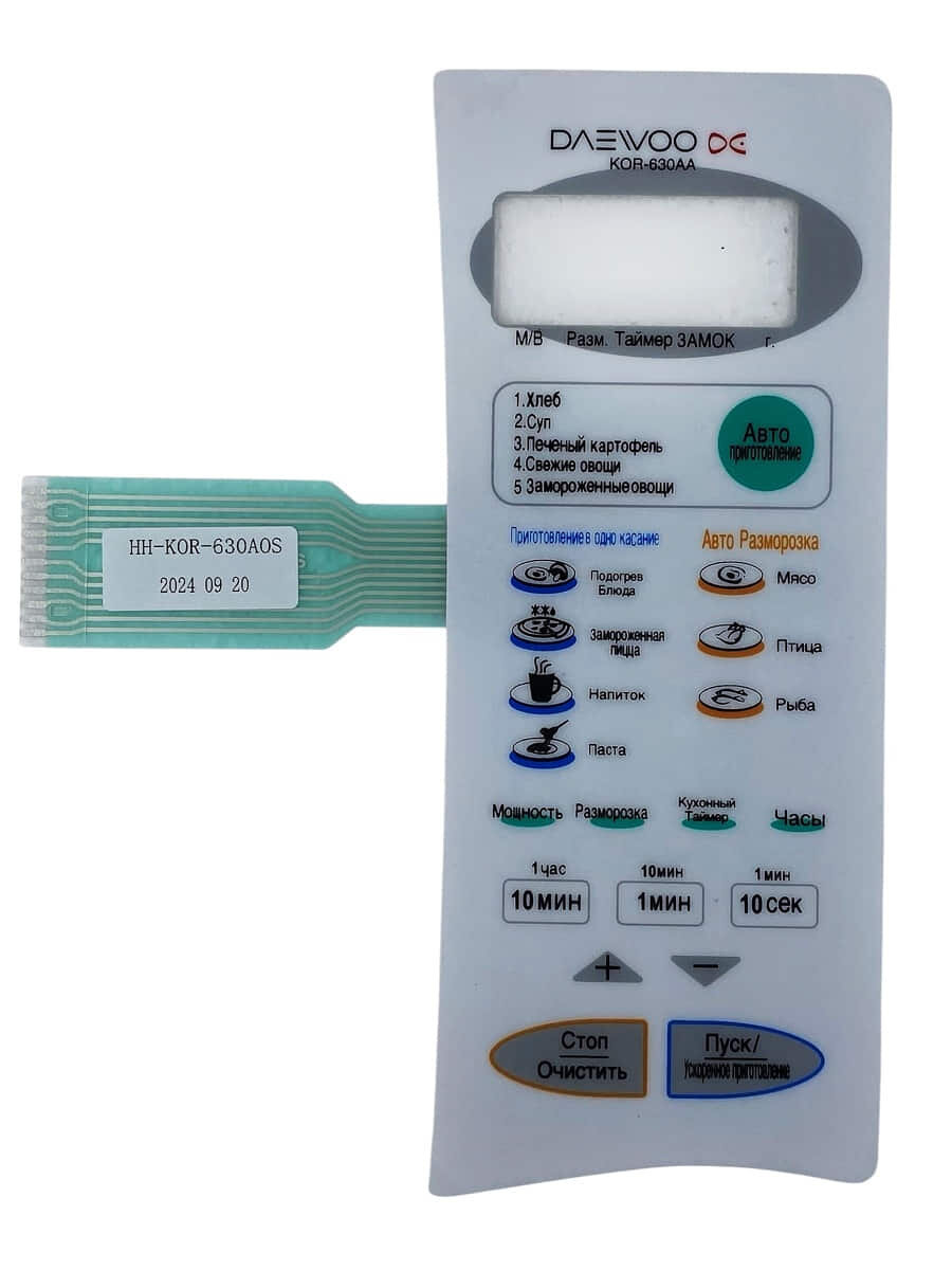 Daewoo 3518221400 (HH-KOR-630AOS) Сенсорная панель СВЧ KOR-630AOS, KOR-630AA