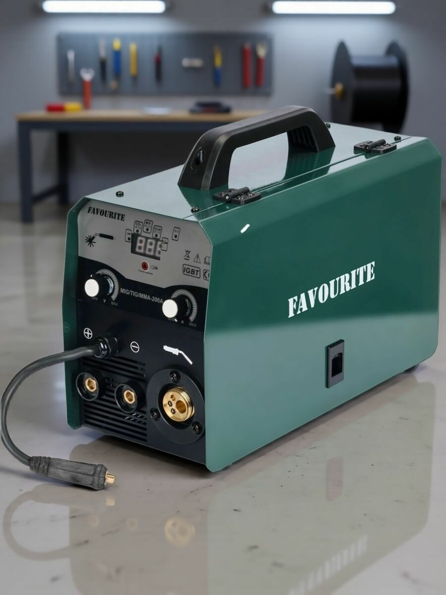Сварочный инвертор MIG 200A FAVOURITE MIG/TIG/MMA полуавтомат 220В