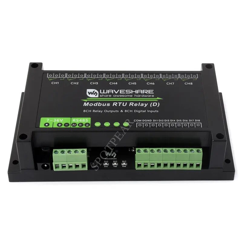 Modbus RTU 8-Channel RS485 Relay Module