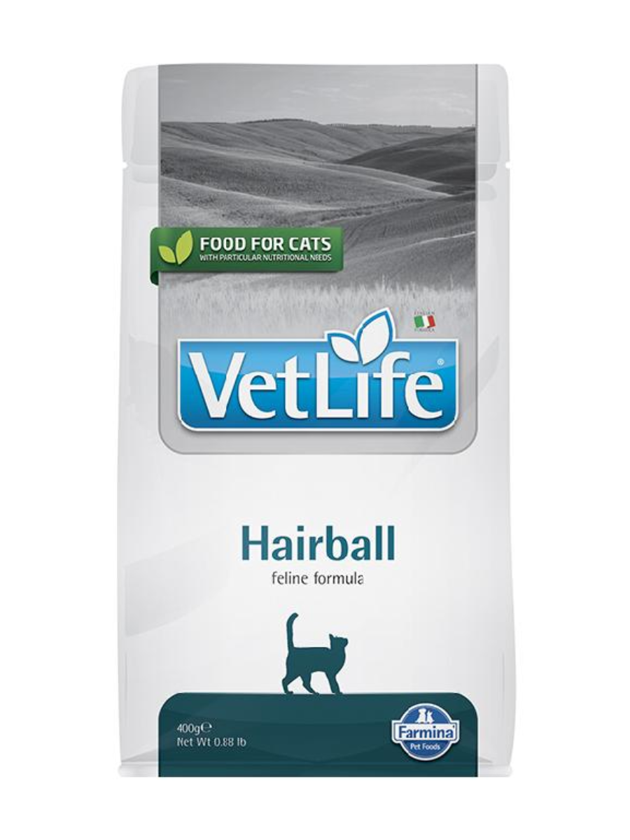 Сухой корм Farmina Vet Life Hairball (Фармина) для кошек для выведения шерстяных комочков, 0,4 кг