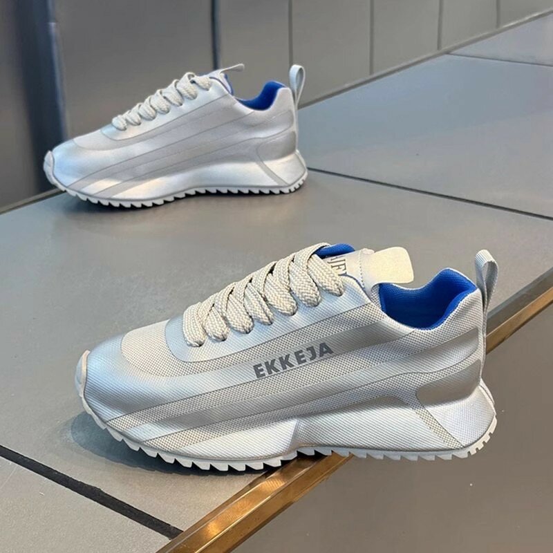 LUO Обувь мужская Весенняя для студентов Белая доска обувь кожа/Grey