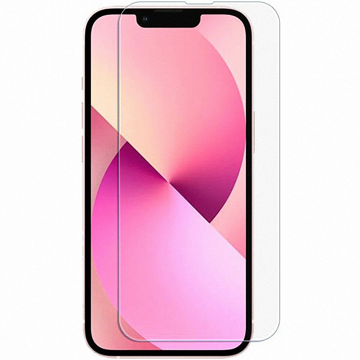 Защитное стекло для Apple iPhone 13 прозрачное на плоскую часть экрана