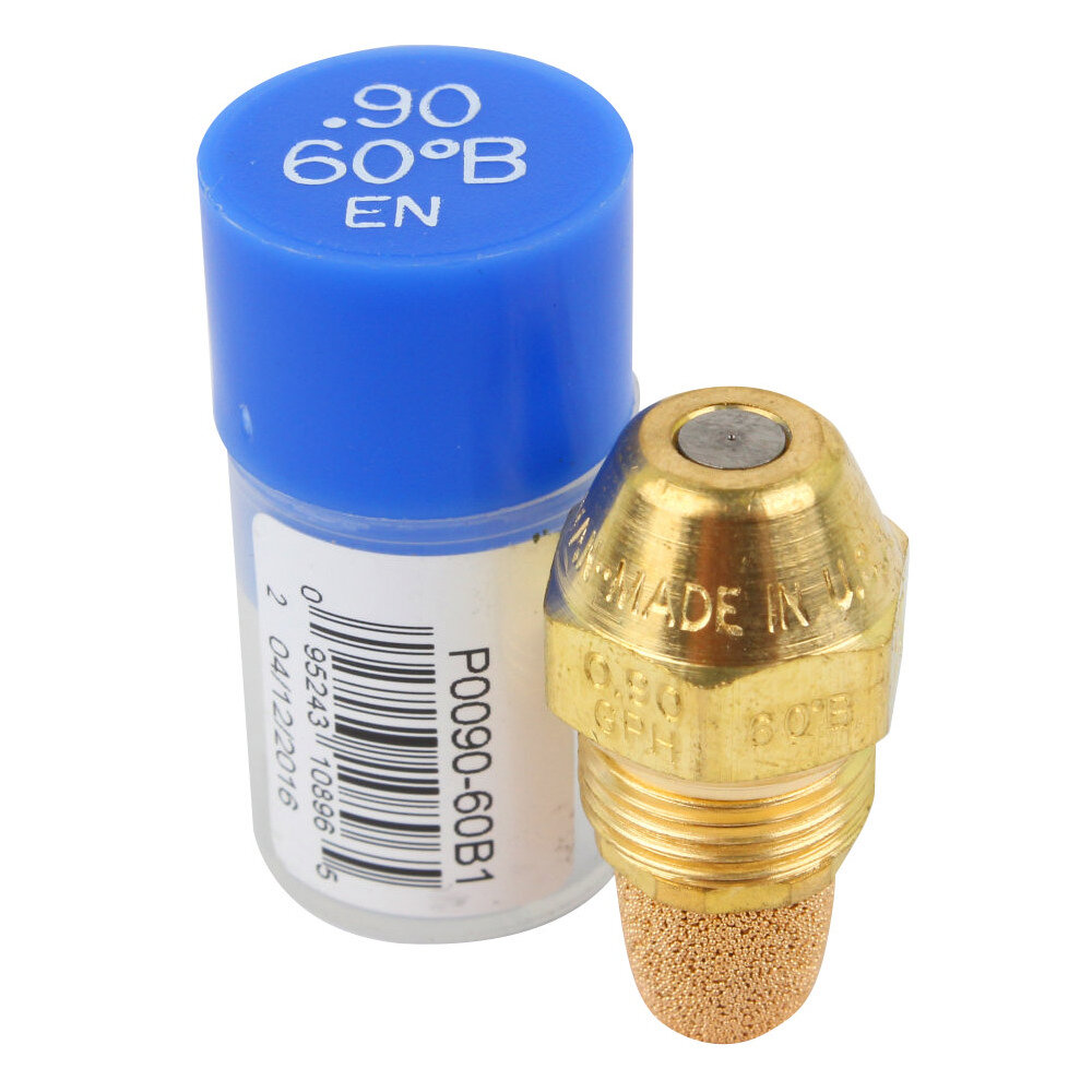 Форсунка Delavan 0.90GPH, 60B, P0090-60B1, В - образная форма распыла, угол 60 градусов, для дизеля — фото 1