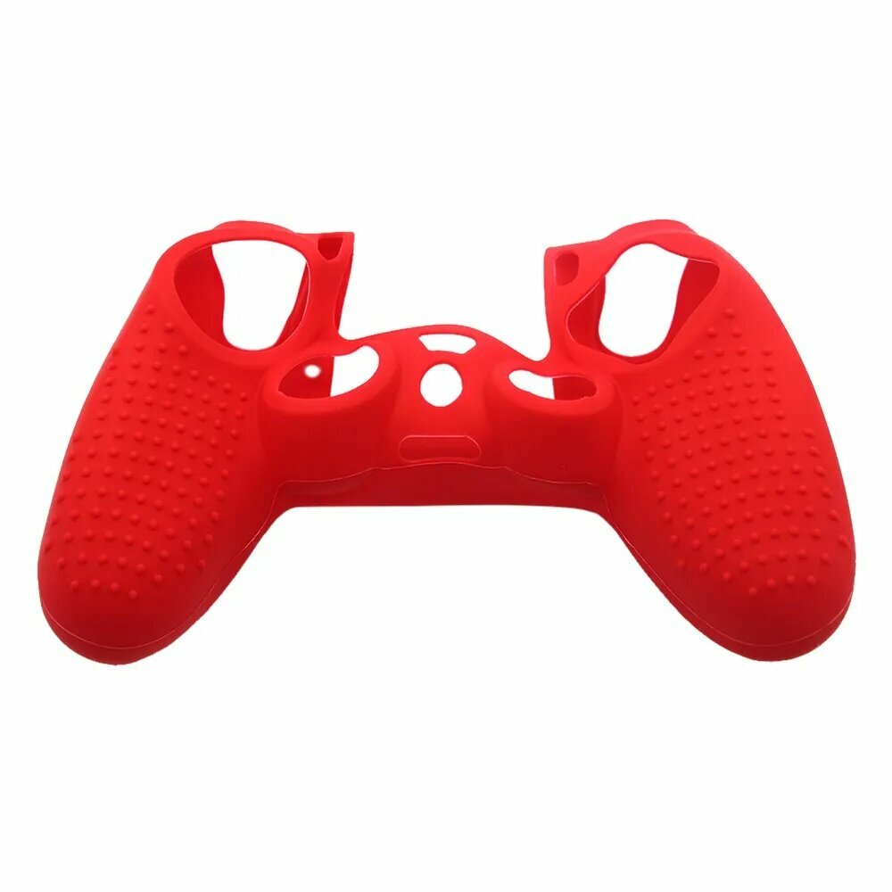 Красный силиконовый чехол для геймпада PlayStation 4, PS4 Pro и PS4 Slim