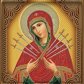 Стеклянные кабошоны religious icon 10 шт. 25mm, FX084