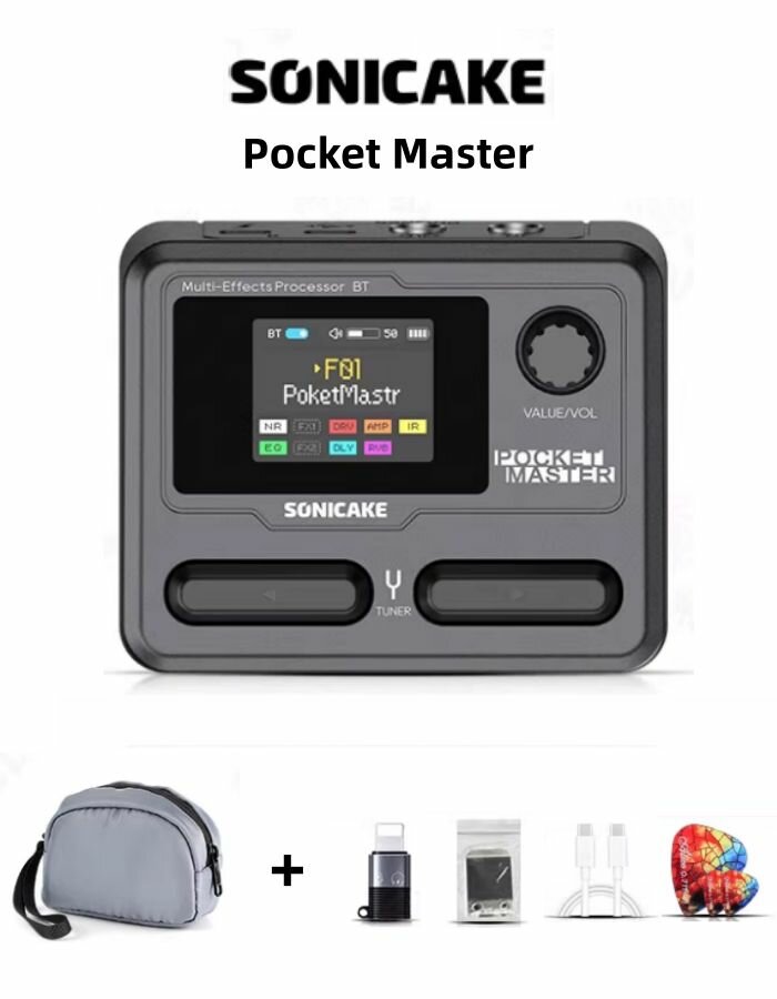 Комплексное устройство для создания эффектов на электрогитаре Sonicake Pocket Master