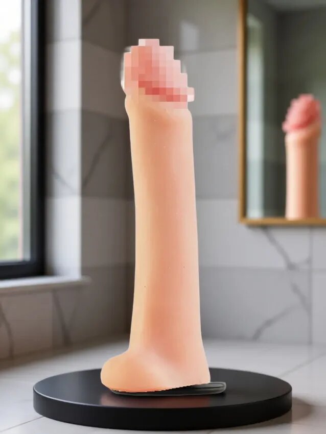 Насадка-фалос для страпона от Toy Joy, реалистичная, неоскин, 18 см,