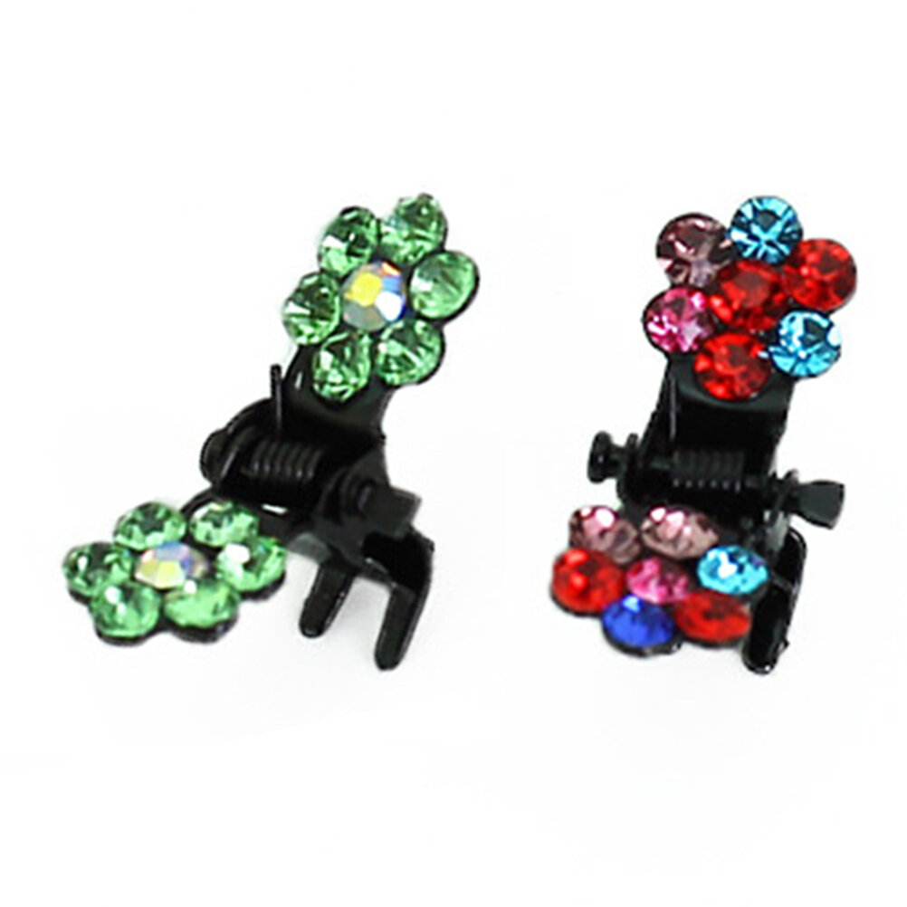 Заколки-крабики в виде цветков сливы для девочек, 30 шт. (разных цветов)