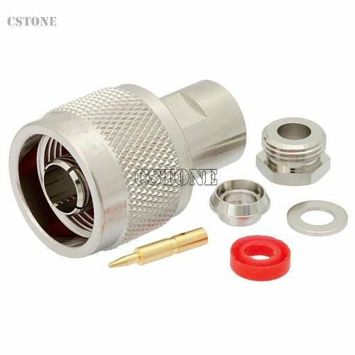 N штыревой разъём зажим/пайка крепление для RG58, RG55, RG141, RG142, RG223, RG400, RG303, LMR-195 кабель