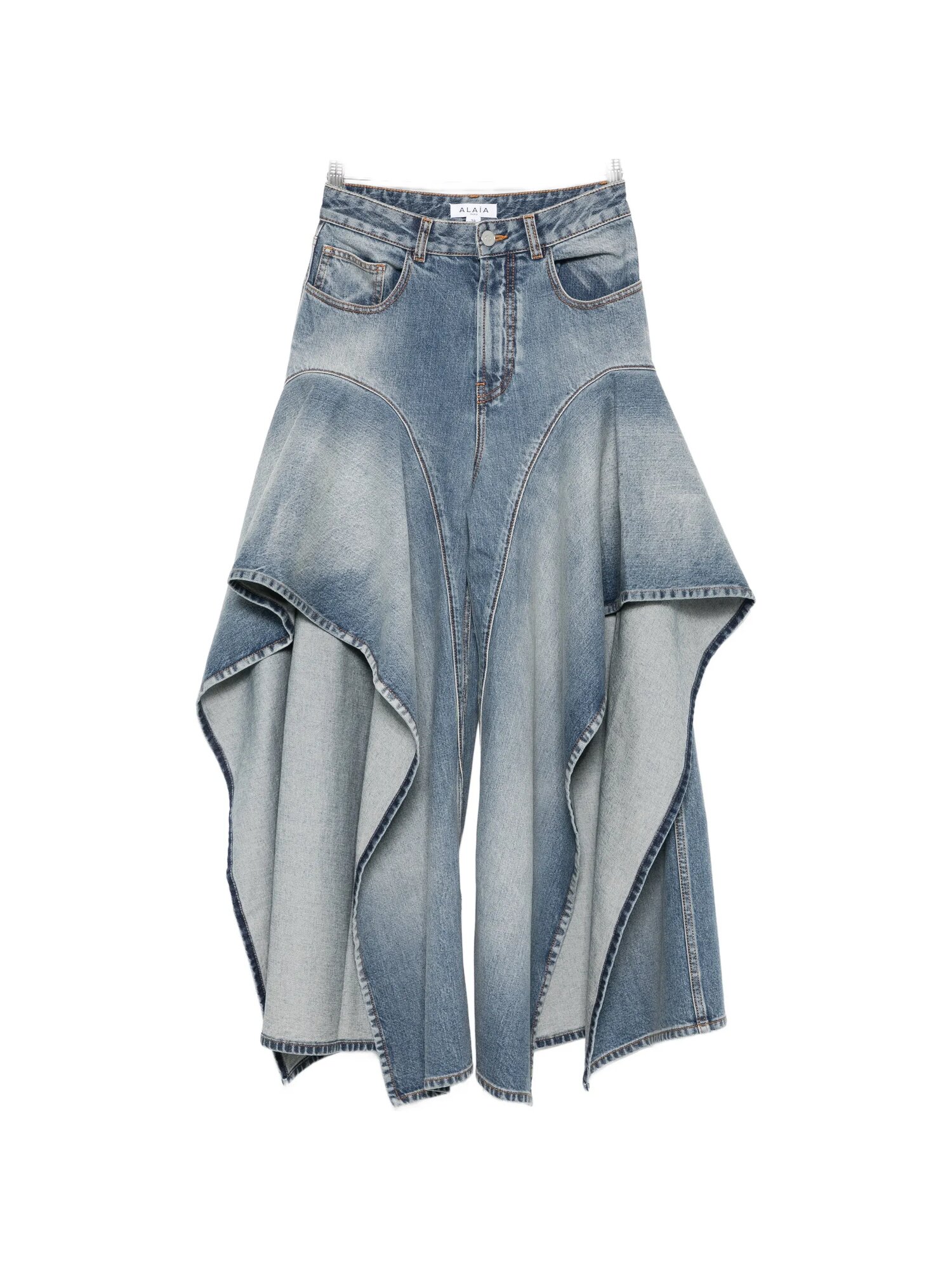 Джинсы High-waist pocket jeans 