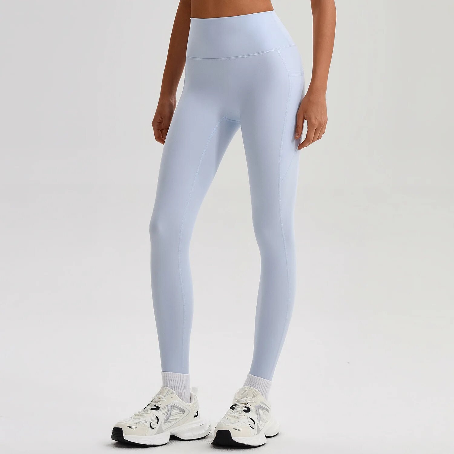 Спортивные леггинсы голубые, Color: blue