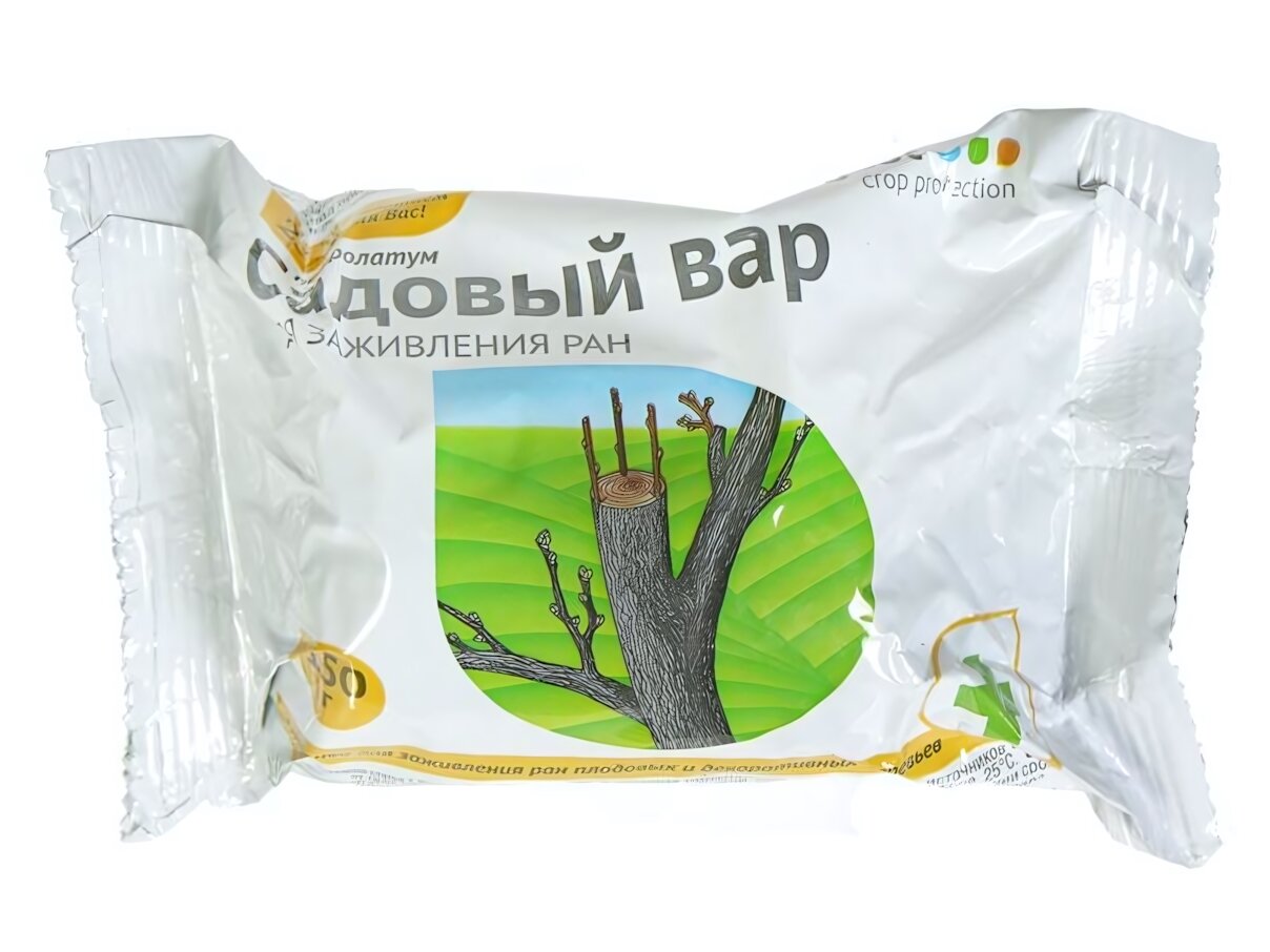 Вар садовый "Август" 150 г для заживления ран и защиты деревьев от болезней после обрезки и прививки