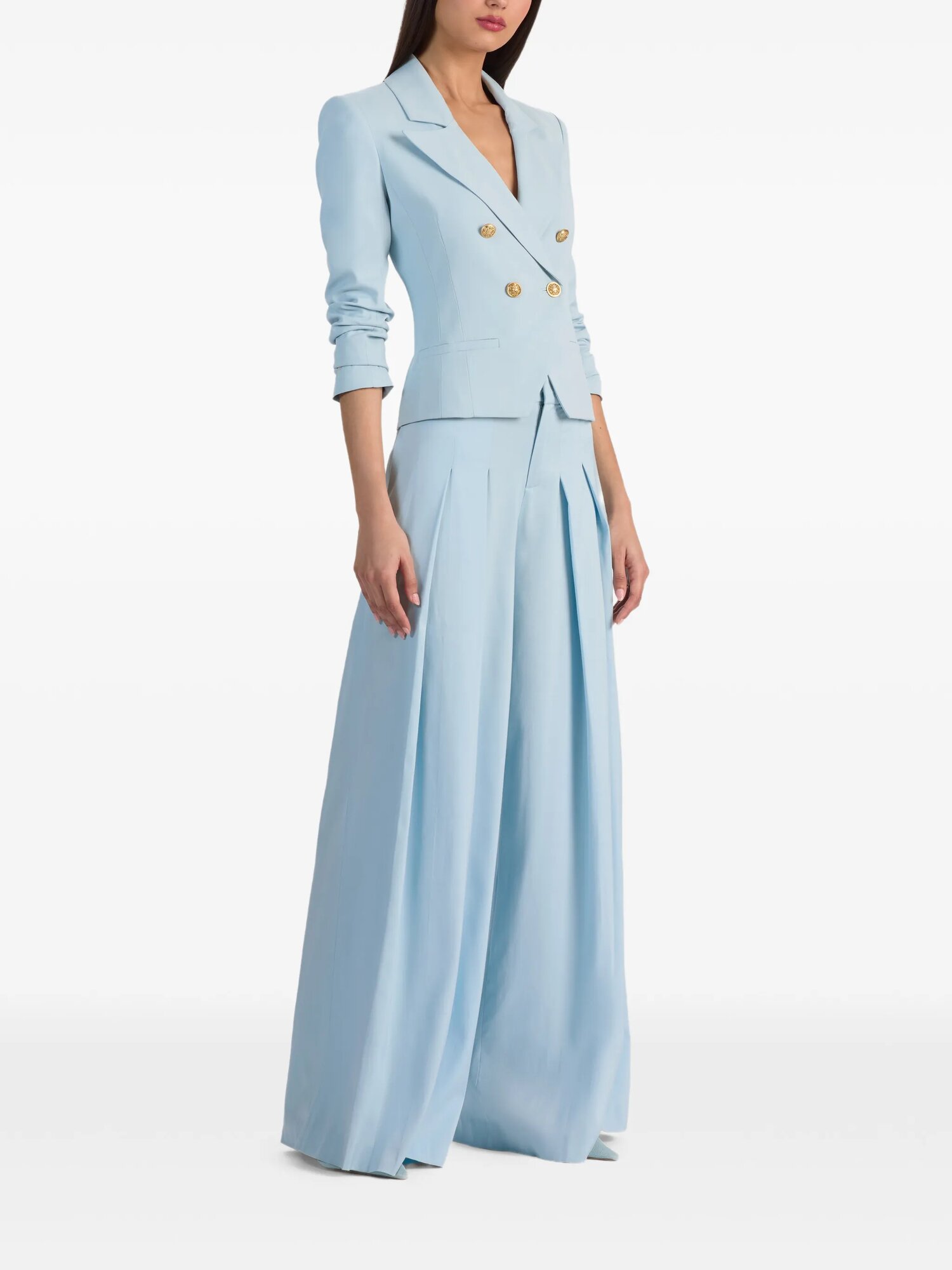 Куртка Alice+Olivia Sable double-breasted cropped blazer, размер 8 — фото 1