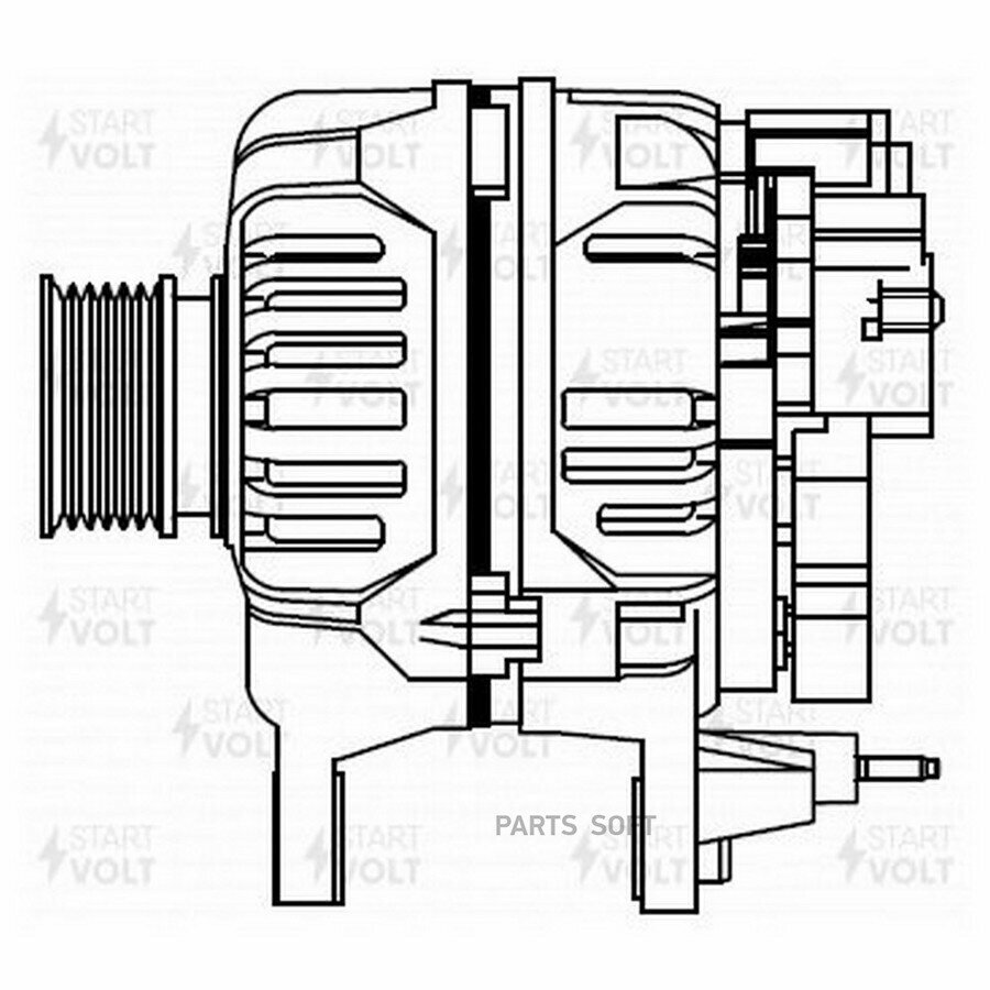 LG 1825 STARTVOLT Генератор для а/м VAG Fabia II (07-)/Golf IV (97-)/Polo (09-) 1.4i 90A (LG 1825) STARTVOLT LG1825 | цена за 1 шт